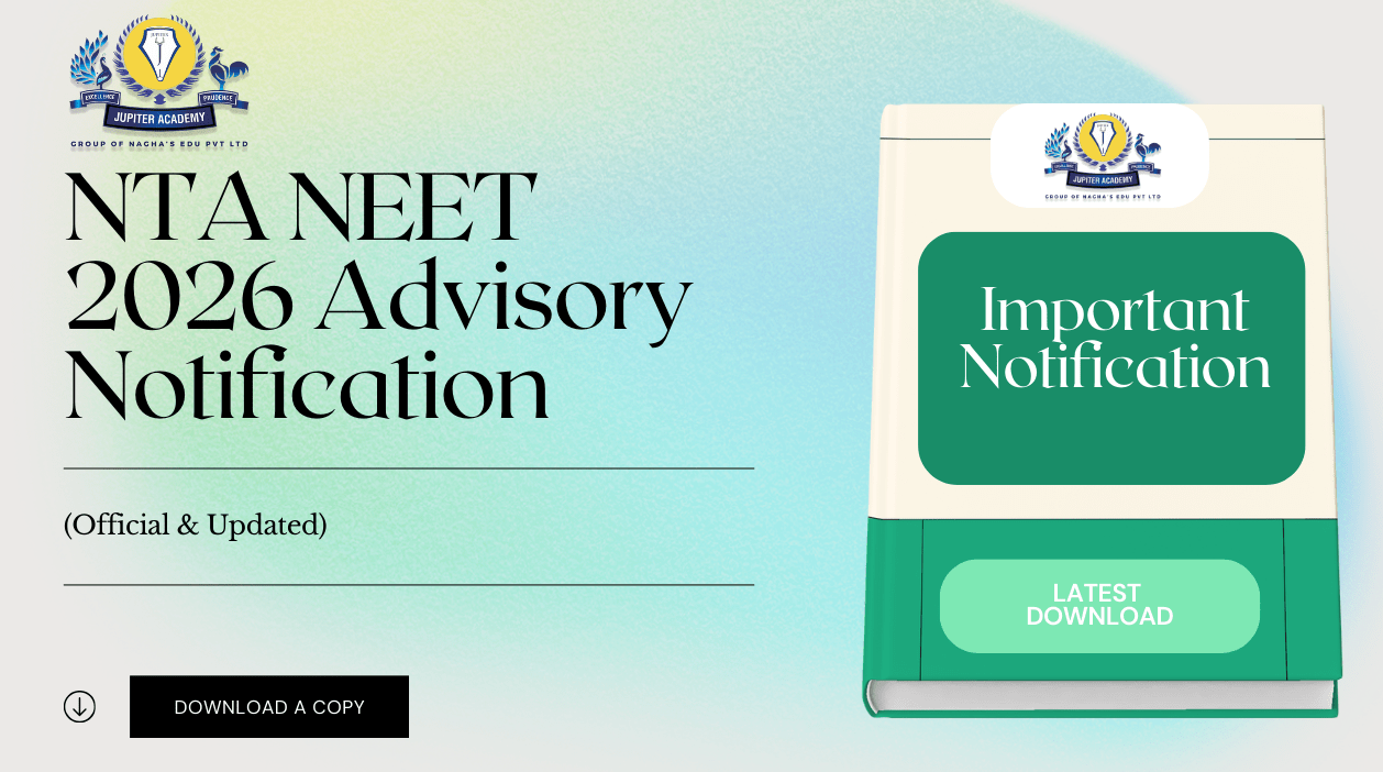 NTA NEET 2026 Advisory Notification – Document Update Guidelines ...
